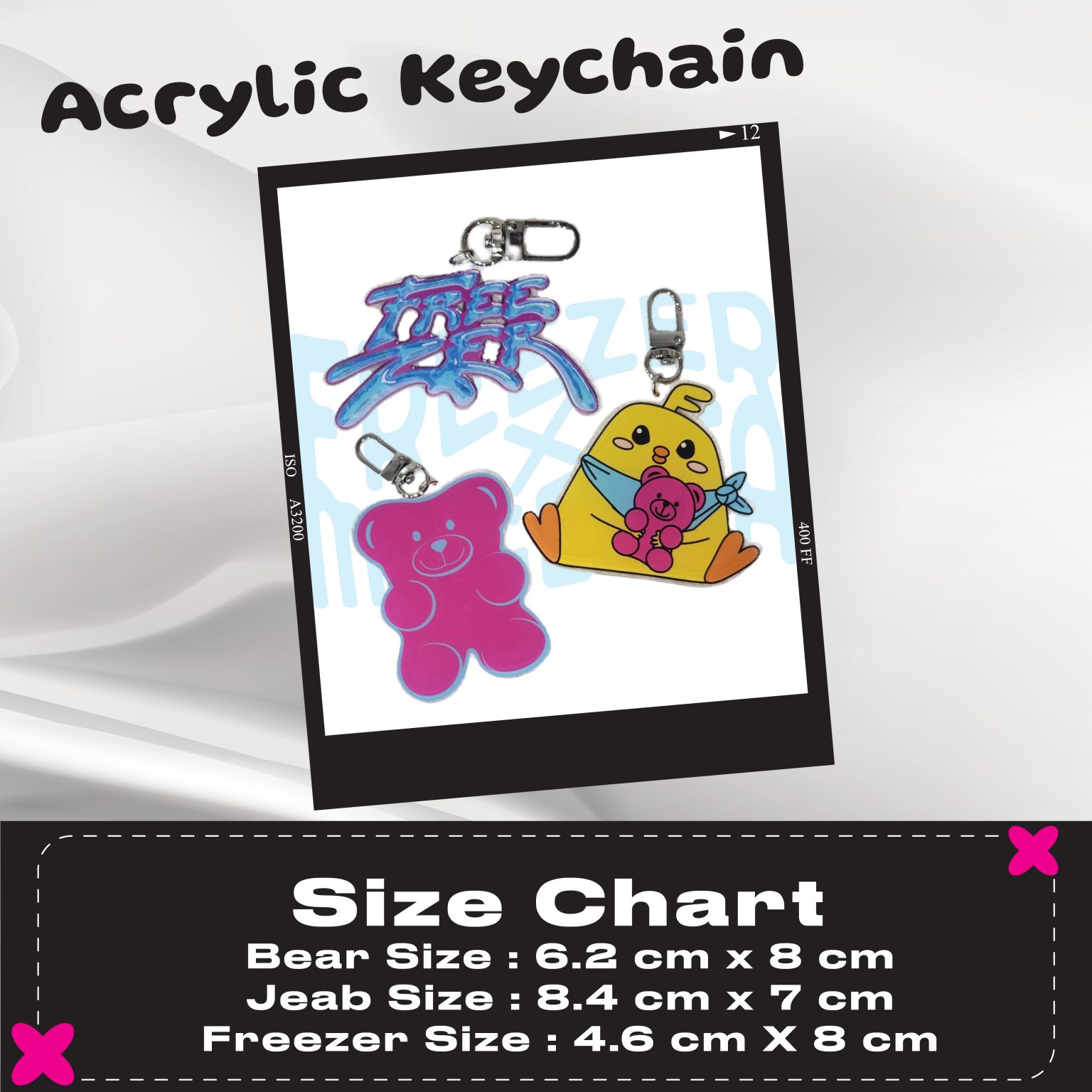 FREEZER X MAGANTA | ACRYLIC KEYCHAIN - Let's Say Freeze